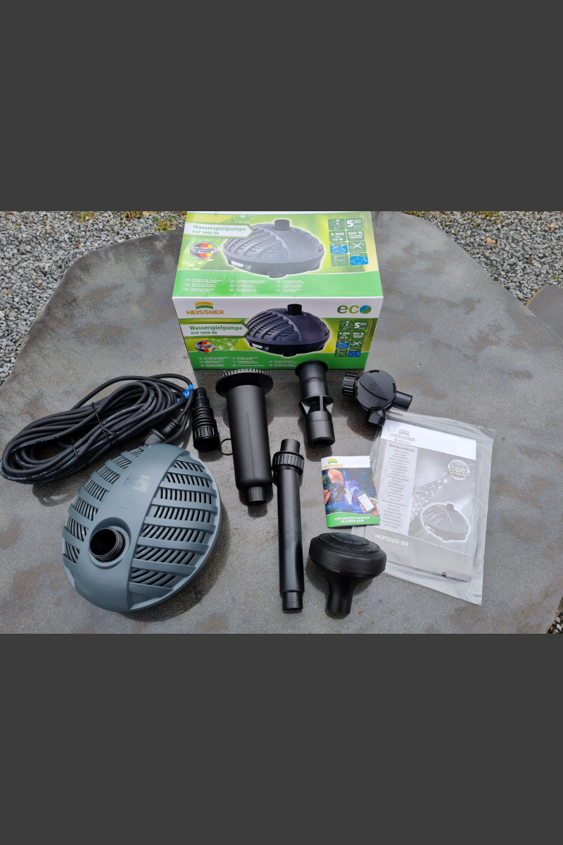 Heissner SMARTLINE Teichpumpen-Set 5000 l/h (HSP5000-00) - Monolithique