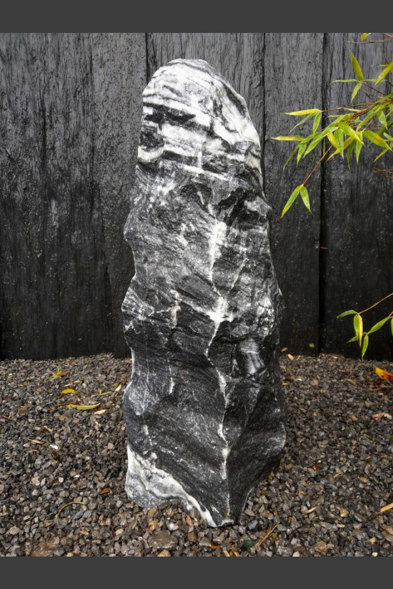 Alaska Marmor Monolith schwarz-weiß 86cm - Marmor - Solitärsteine ...