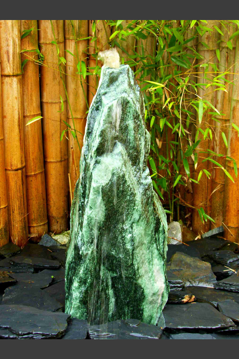 Kit Fontaine Monolithe Atlantis Quartzite vert 60cm - Fontaines Set ...
