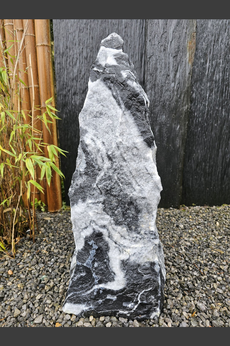 Alaska Marbre Monolith noir-blanc 73cm de haut - Marbre - Calcaire ...