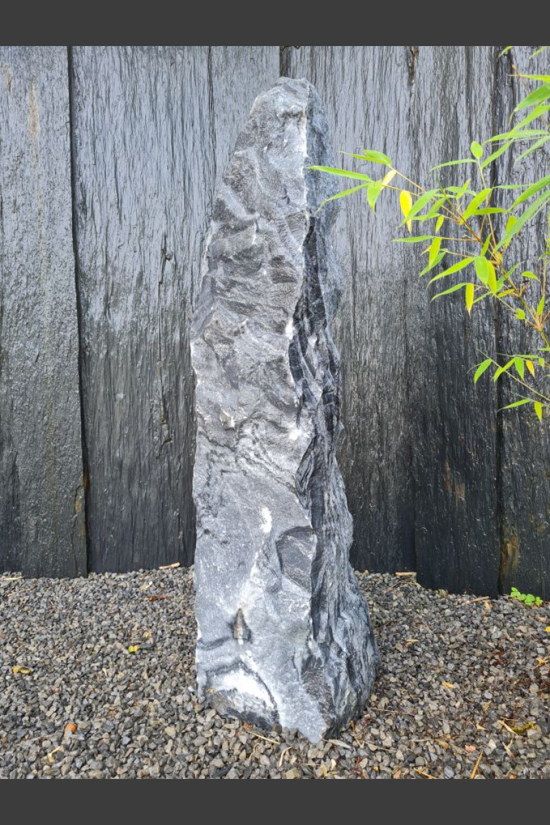 Alaska Marbre Monolith noir-blanc 122cm de haut - Marbre - Calcaire ...