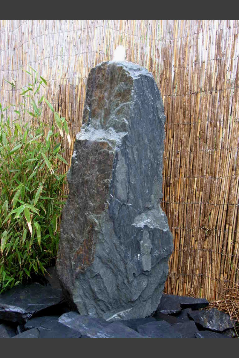 Kit Fontaine Monolith schiste bleu-vert 75cm - Monolithique