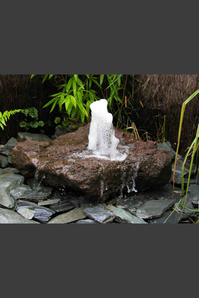 Fontaine jet d'eau moussant lave 65cm - Réalisations spéciales ...