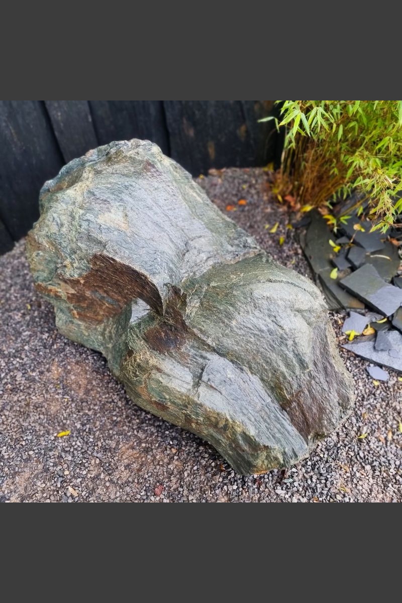 Roche Solitäre Schiste gris-brun 150cm - Monolithique