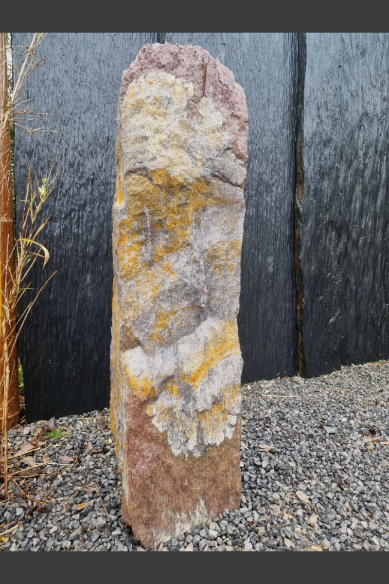 Monolith Schiste rouge-coloré 102cm de haut - Pierres Solitaires ...