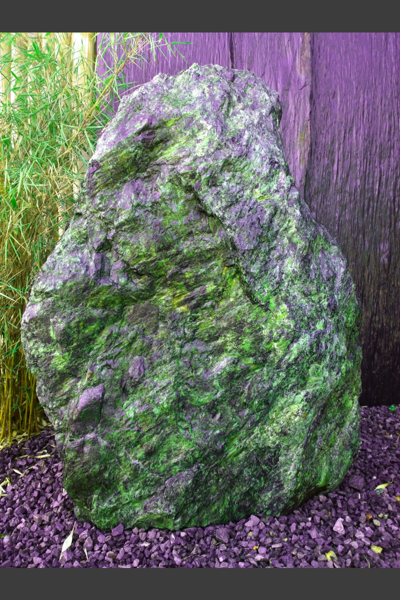 Monoliet van Serpentiniet 90cm hoog - Solitairestenen - Monolithique